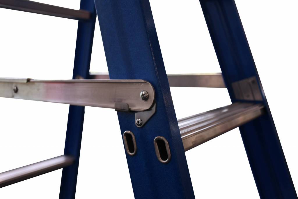 BAILEY Professional Punchlock Fibreglass Double Sided Step Ladder 6ft 1 ...