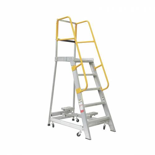 Gorilla Aluminium Order Picking Ladder with Step Through Access - 200kg ...