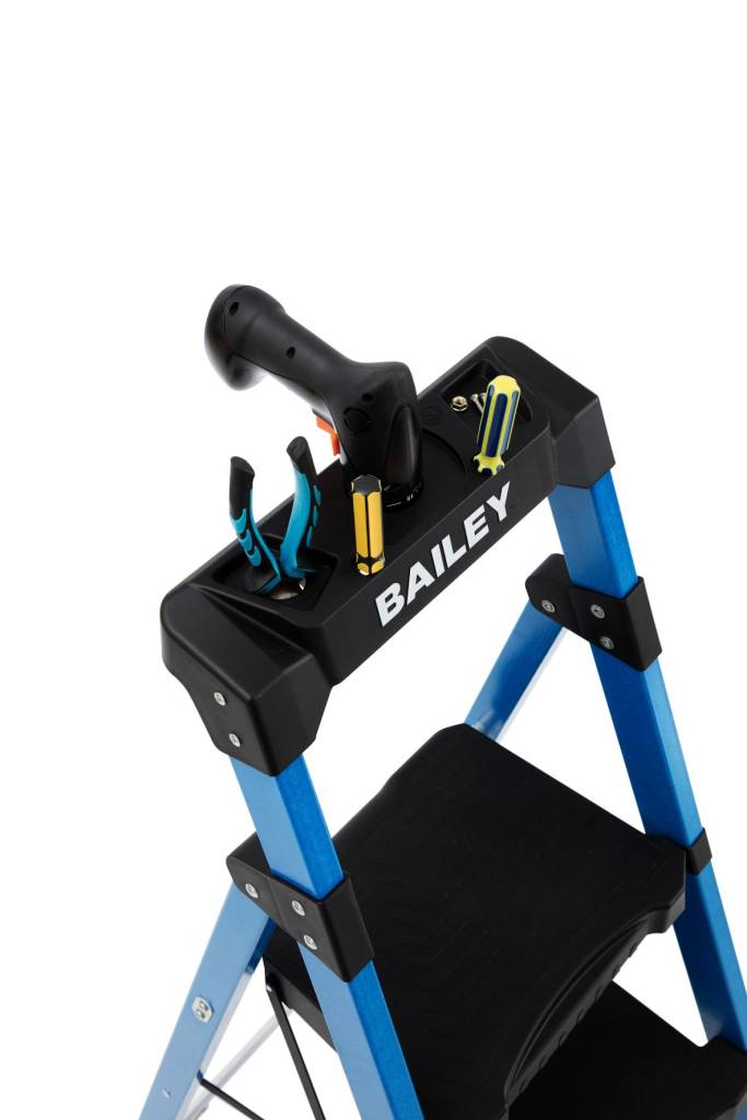 Bailey Industrial Twin FG 3 Step Platform Ladder - Rated 135KG - FS14042