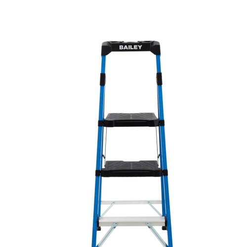 Bailey Industrial Twin FG 3 Step Platform Ladder - Rated 135KG - FS14042