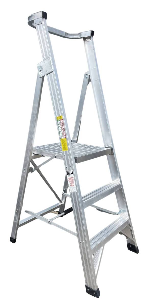 CLIMBMAX Aluminium Platform Ladder 3 Steps (3ft / 0.9m Platform Height)