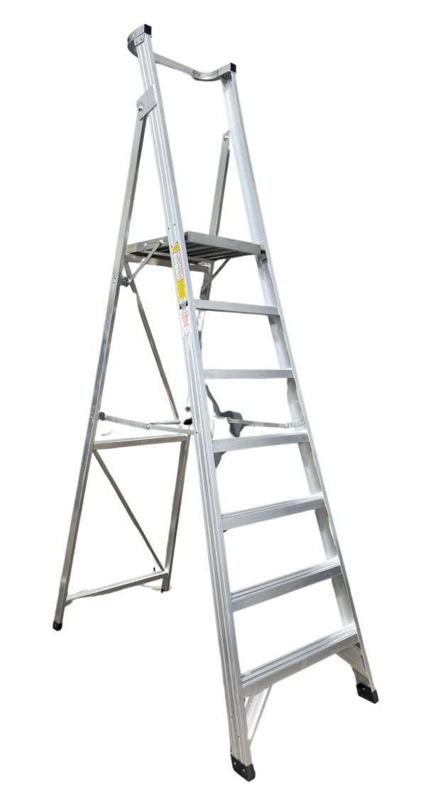 CLIMBMAX Aluminium Platform Ladder 7 Step (7ft / 2.1m Platform Height)