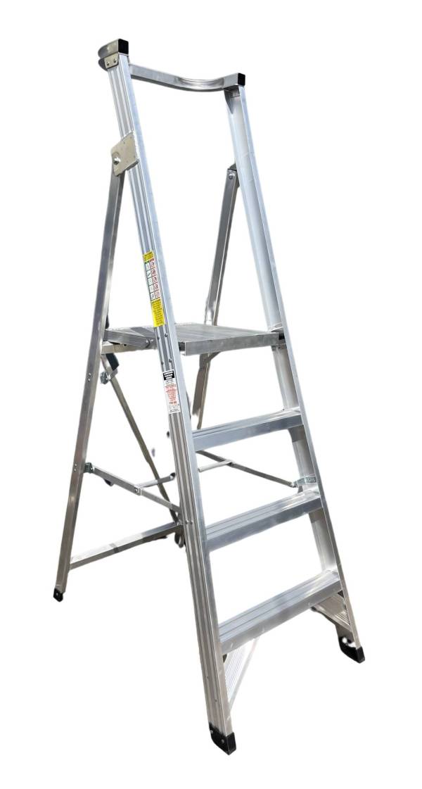 CLIMBMAX Aluminium Platform Ladder 4 Step (4ft / 1.2m Platform Height)